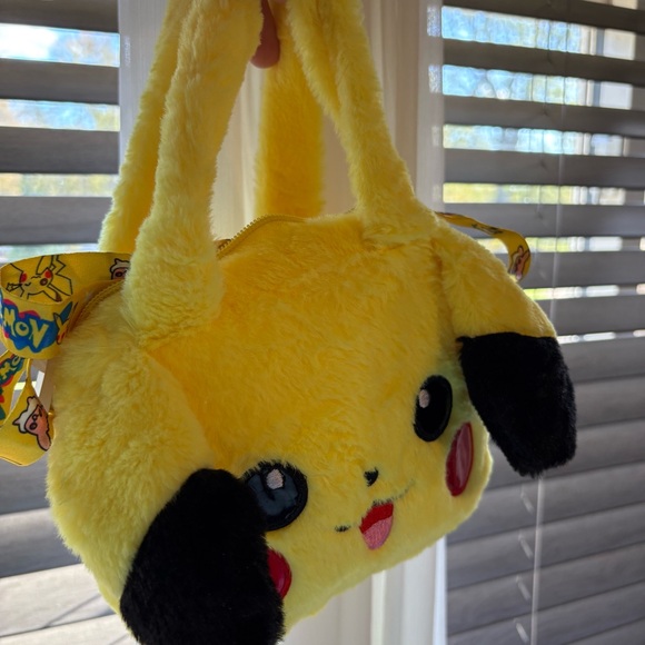 Bags | Pikachu Plush Crossbody Bag Pokmon Yellow Fuzzy Purse | Poshmark